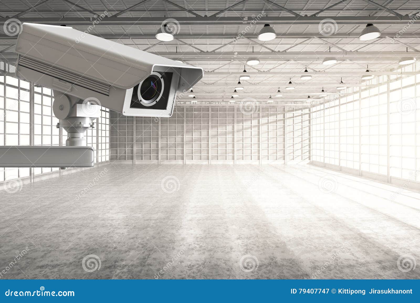 Cctv camera in factory stock image. Image of interior - 79407747
