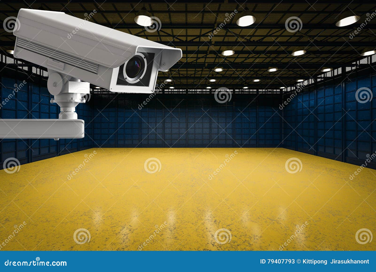 Cctv camera in factory stock image. Image of building - 79407793