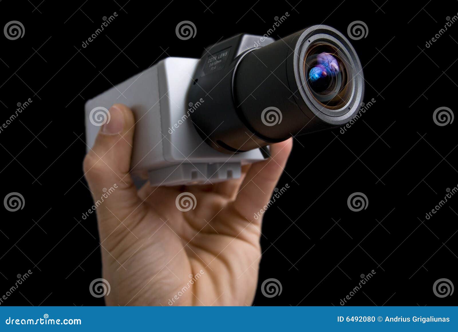 Cctv Camera In Hand Stock Photography | CartoonDealer.com #6492080