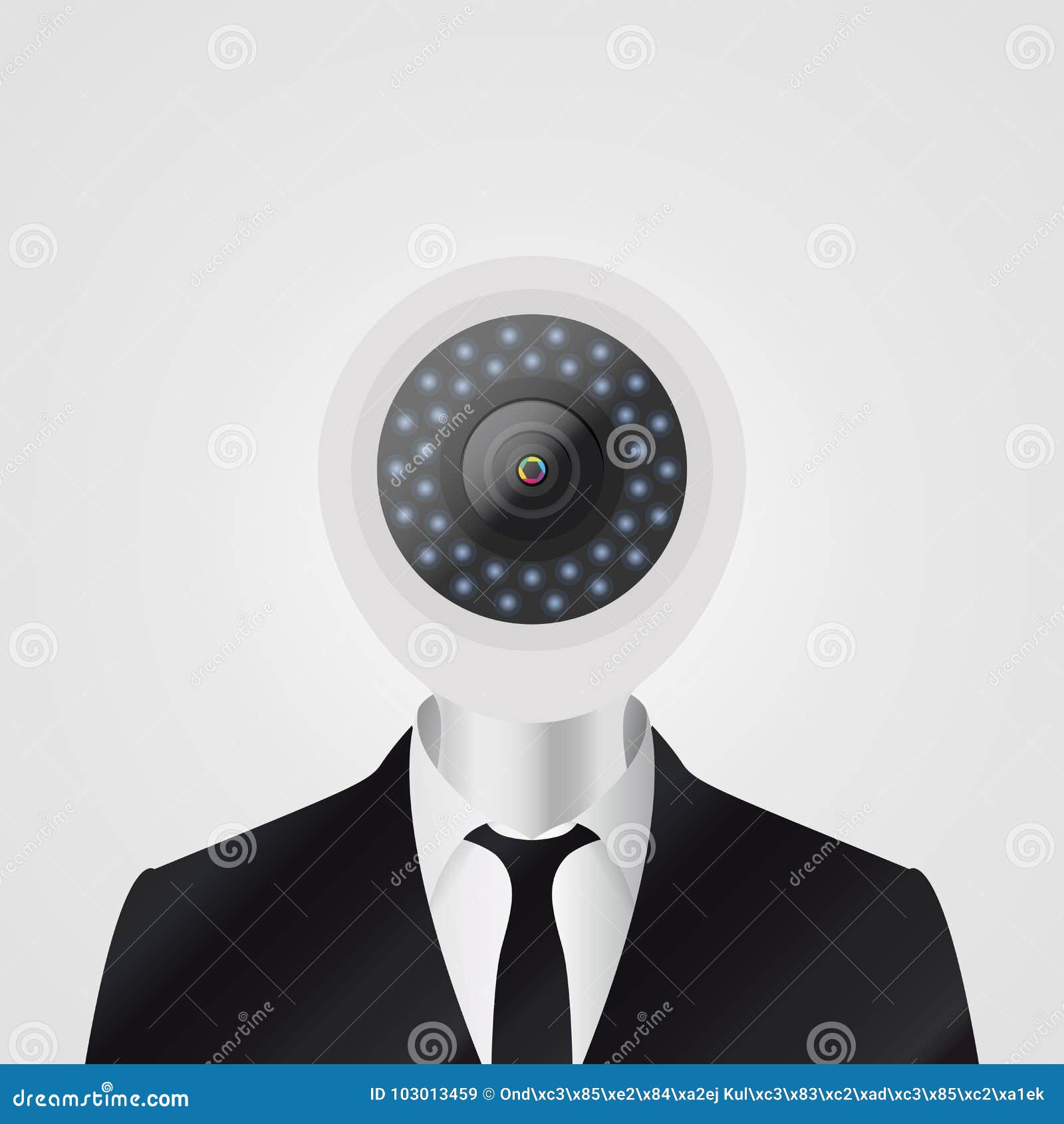 Computer-headed Employee Wearing A Conical Hat Royalty-Free Stock Photo ...