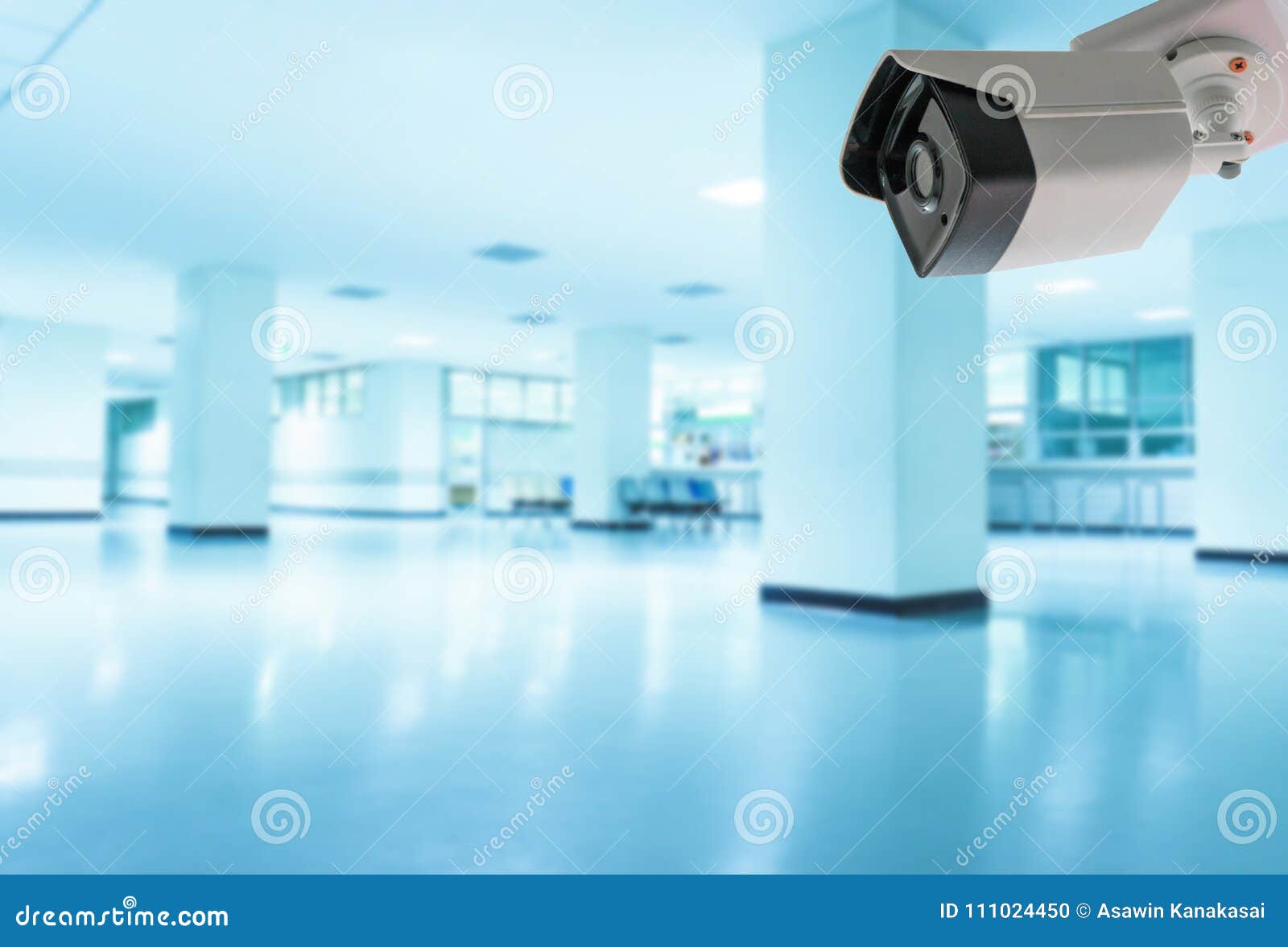 CCTV camera in hospital stock photo. Image of healthcare - 111024450