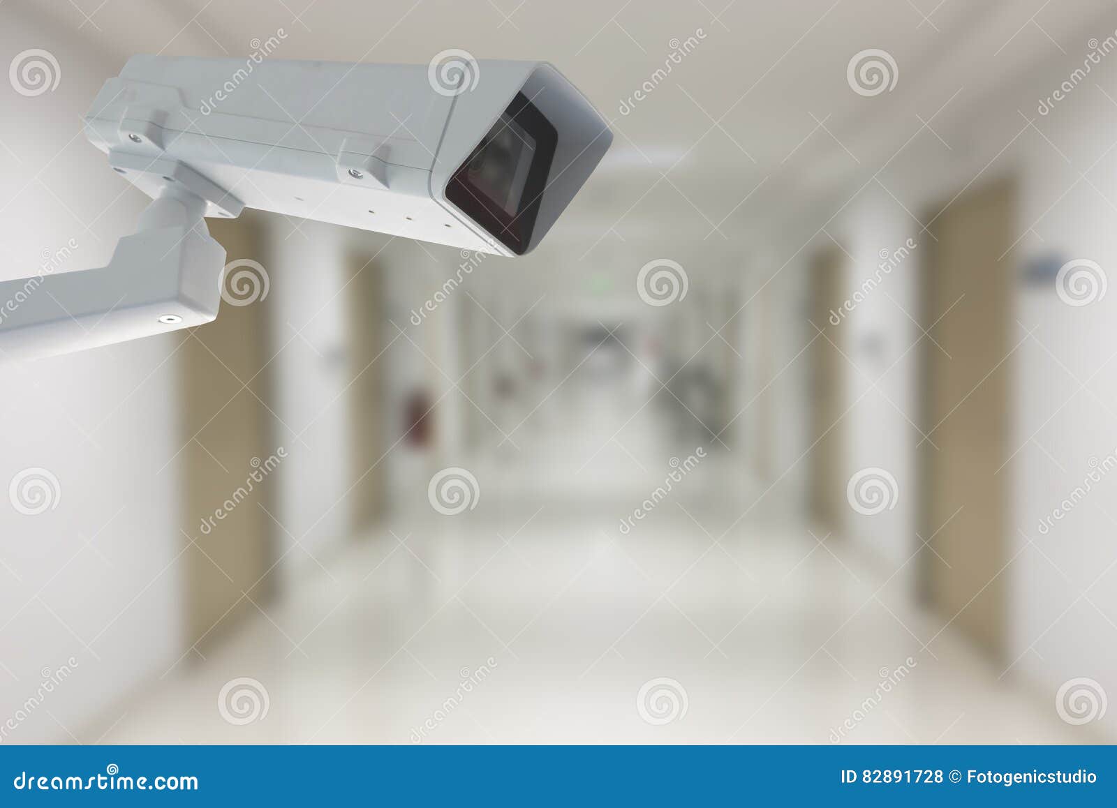 Cctv Camera with Hospital Hall Way in Background Stock Photo - Image of ...