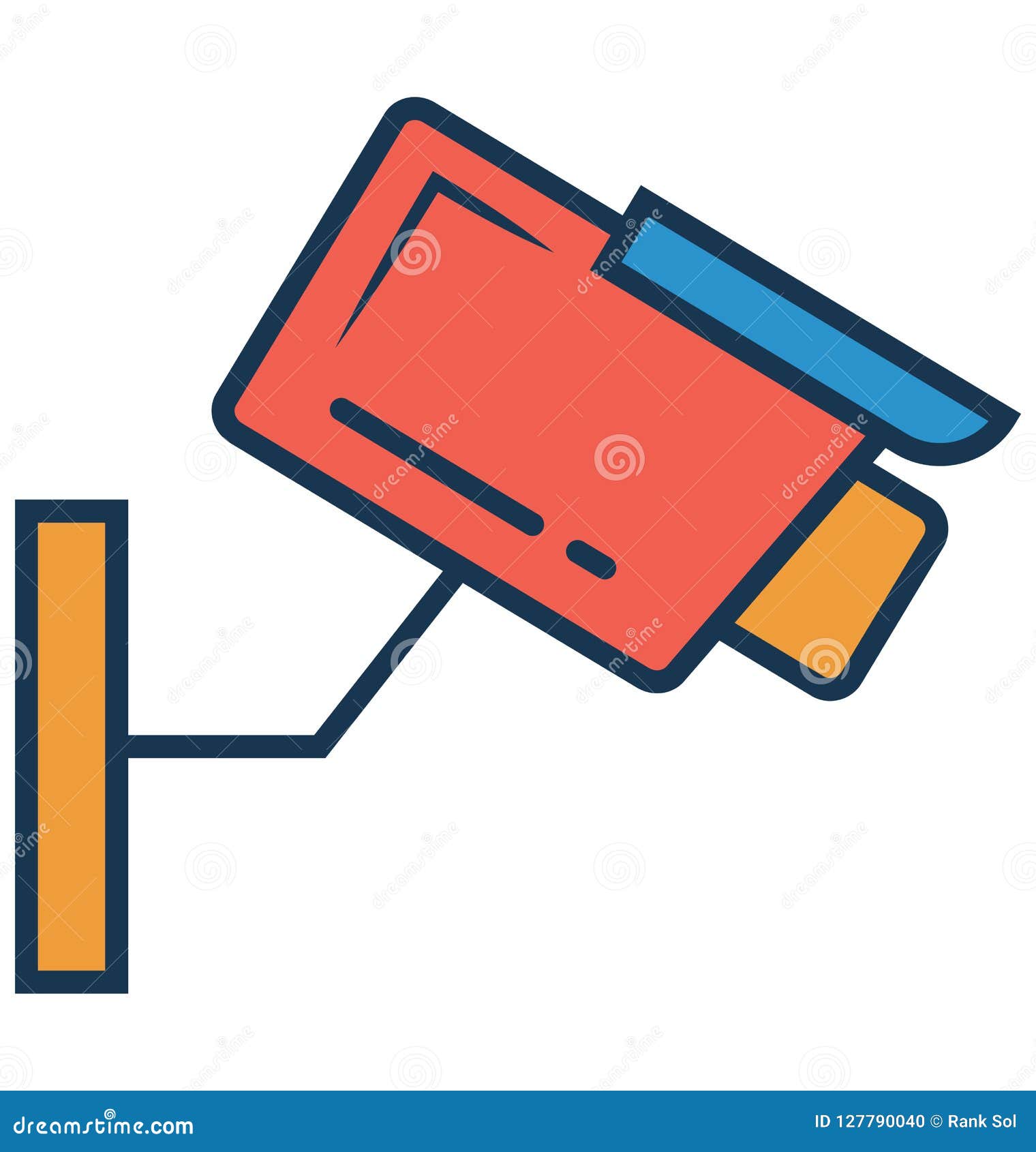 Cctv Camera, Inspection Isolated Vector Icon Can Be Easily Modified or ...