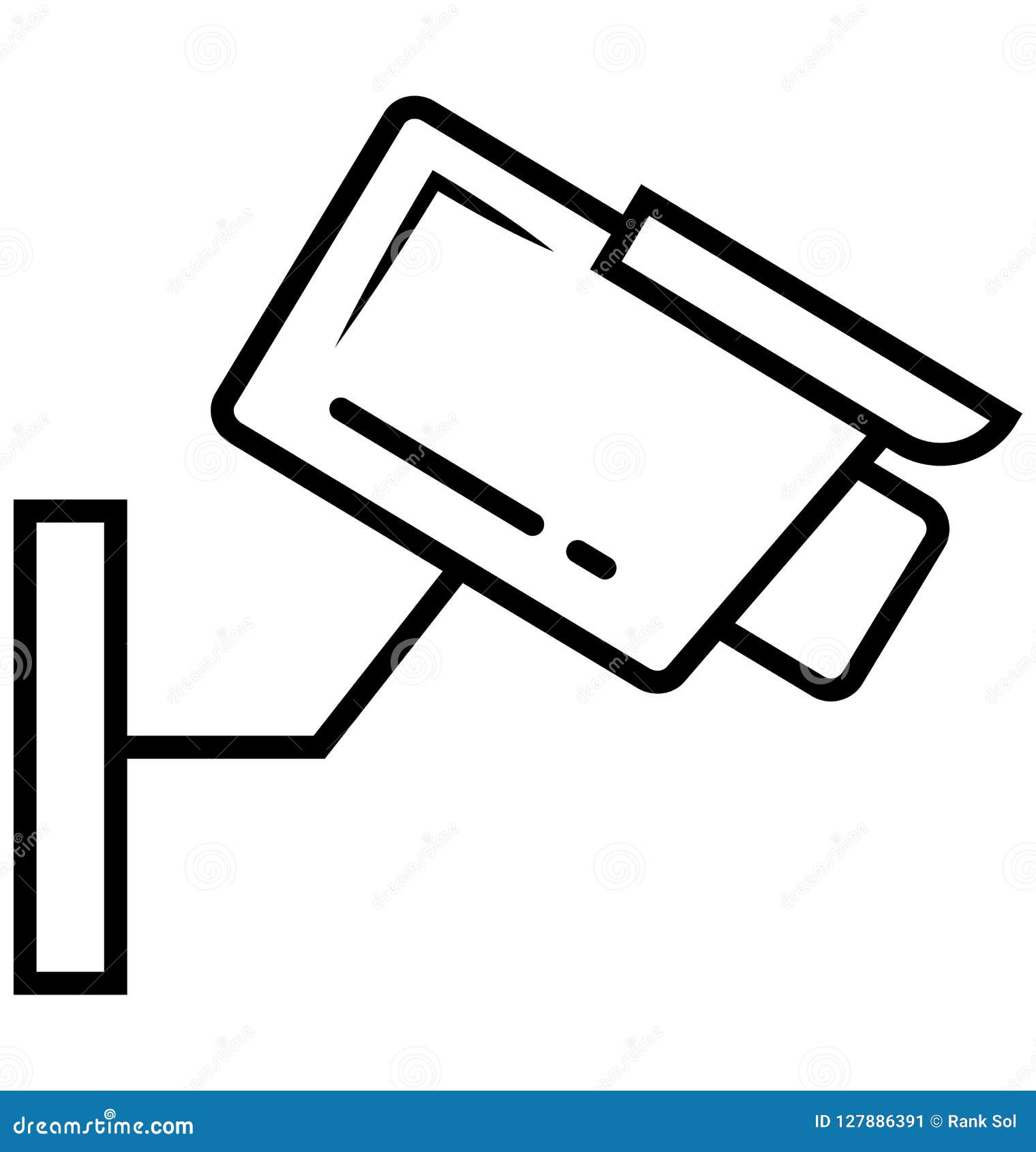 Cctv Camera, Inspection Isolated Vector Icon Can Be Easily Modified or ...