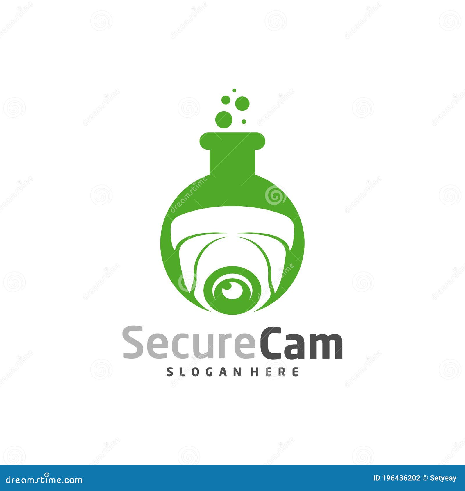 CCTV Camera with Lab Logo Design Vector Template, Logo Concept, Symbol ...