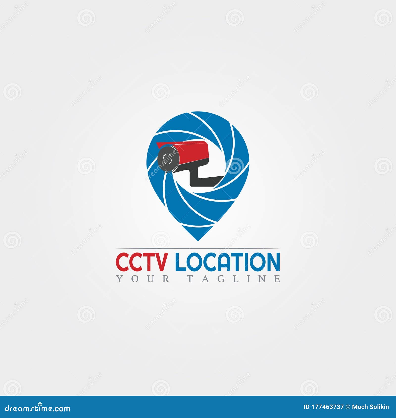 Cctv Camera Location Icon Template, Vector Logo Technology Creative ...