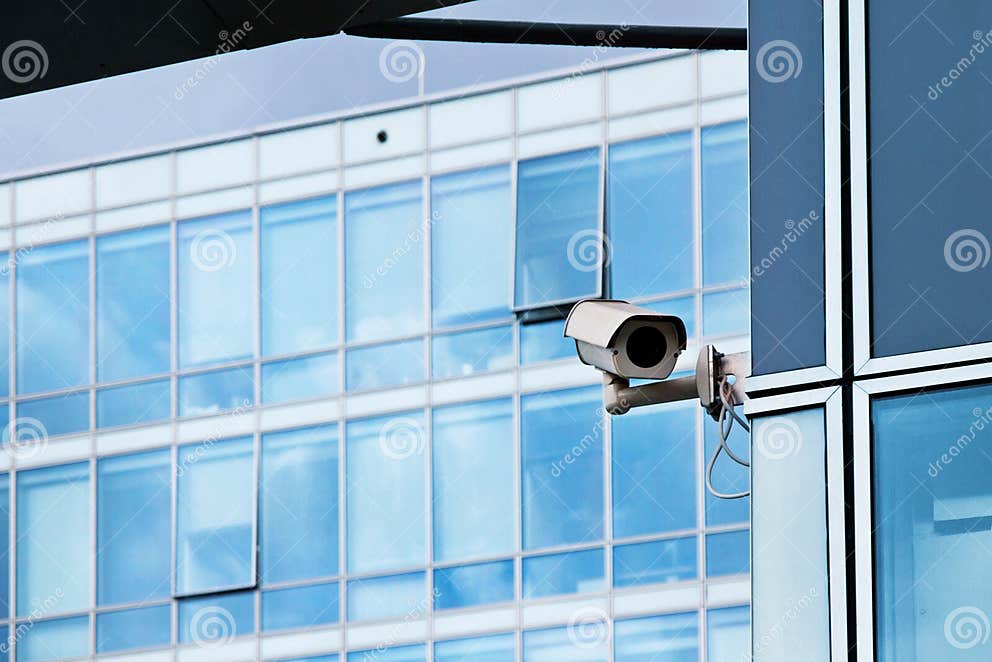 Cctv Camera Office Security System Stock Photo - Image of buildings ...