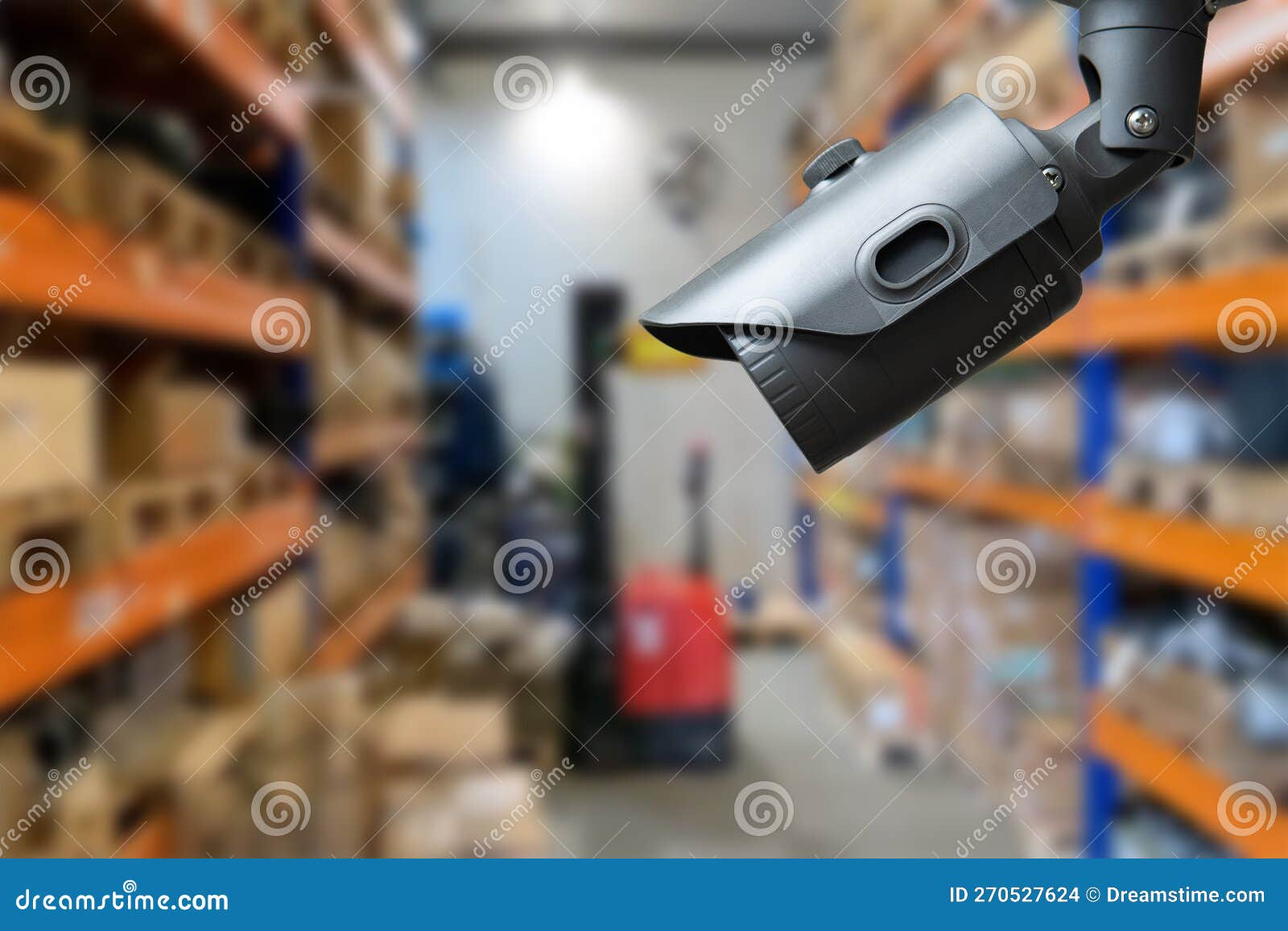 CCTV Camera Operating Inside Warehouse or Factory. Stock Photo - Image ...