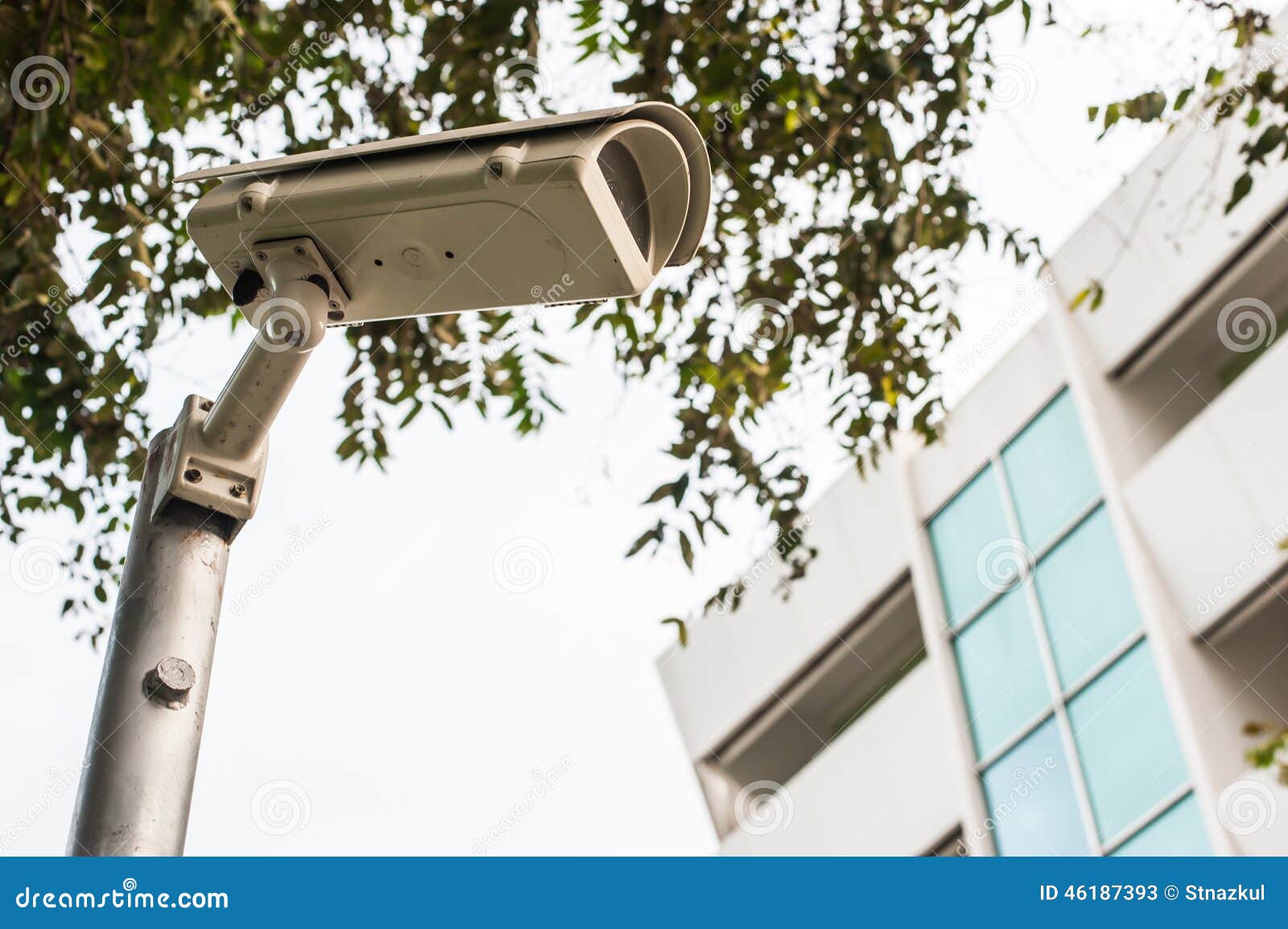 CCTV Camera Out Side Building Stock Image - Image of beware, cheat ...