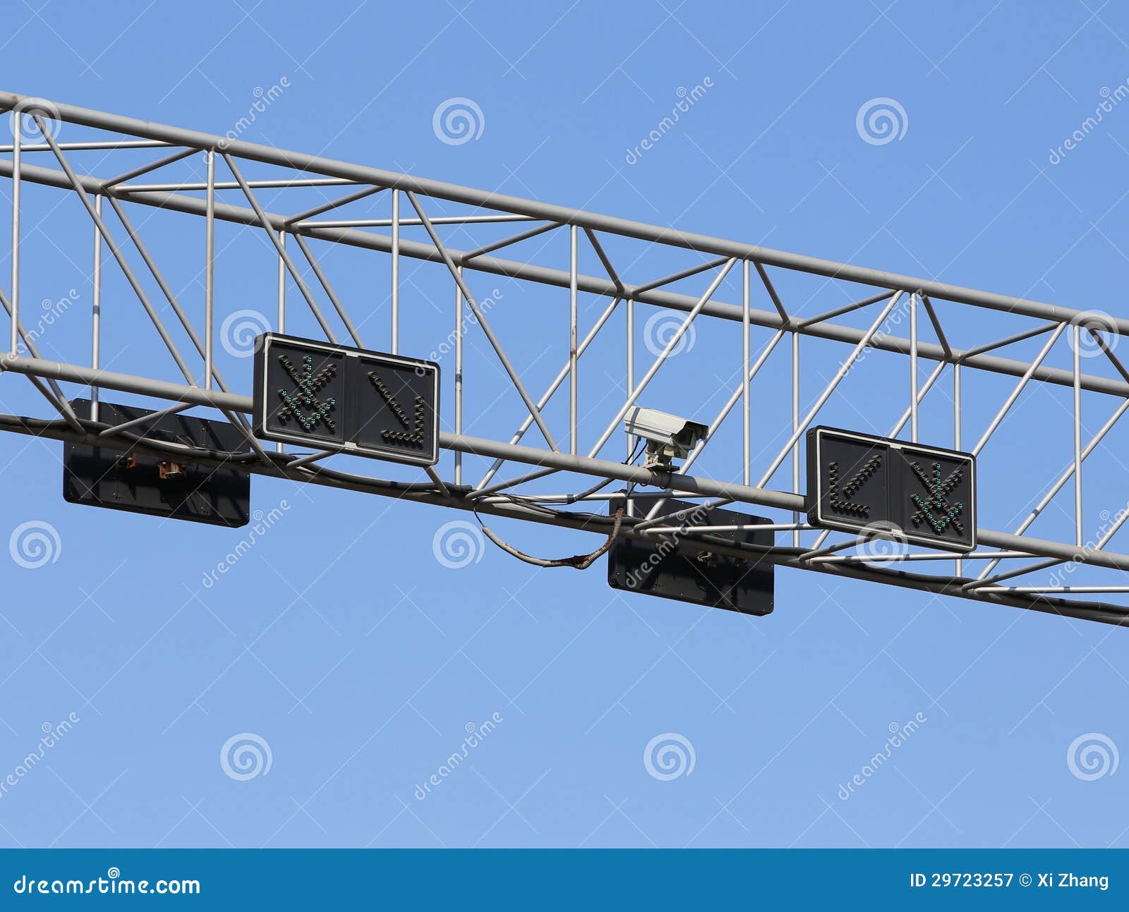 Cctv Camera and Traffic Signal Stock Image - Image of signal, light ...