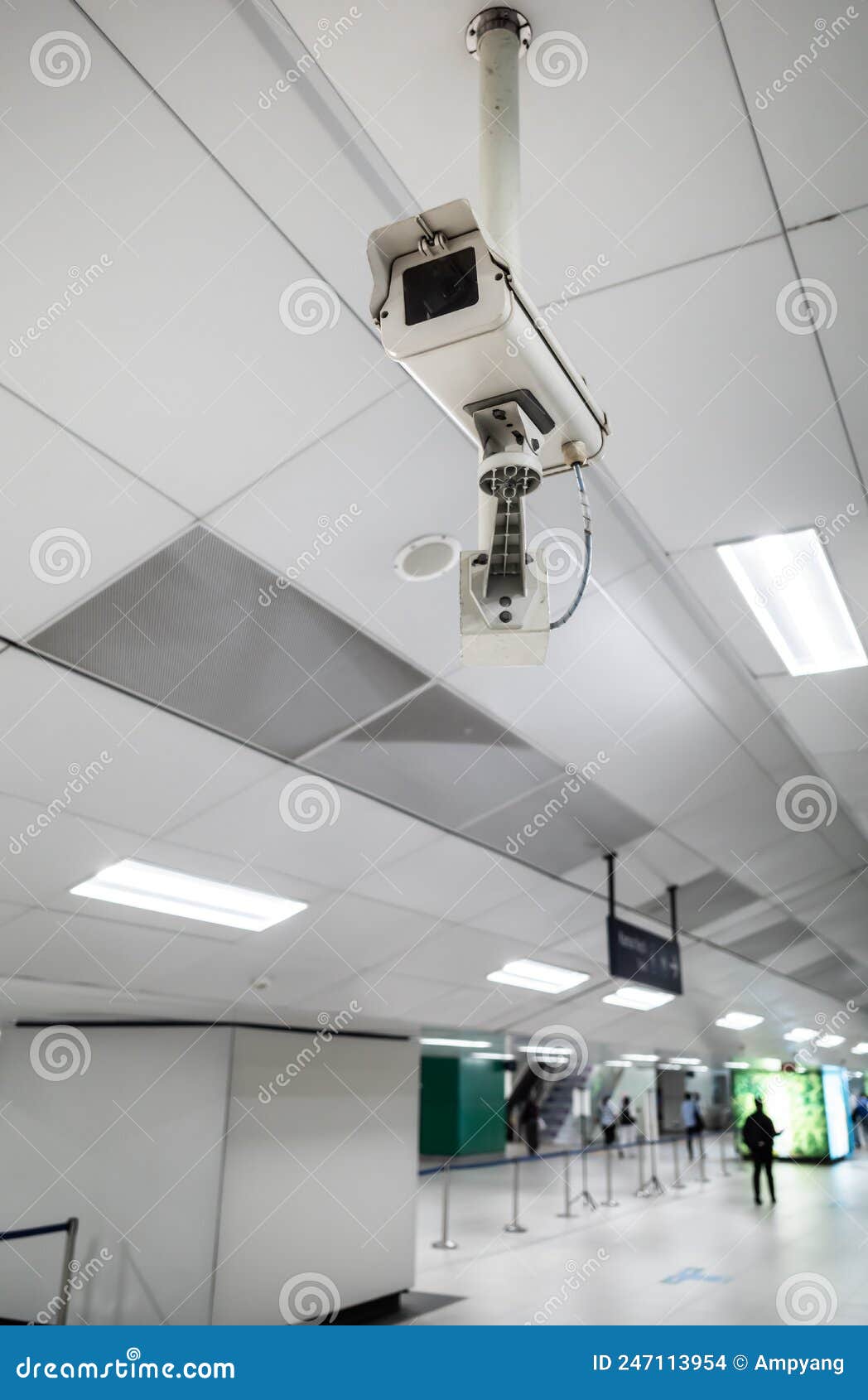 CCTV Camera in a City Subway Station Stock Photo - Image of ceiling ...