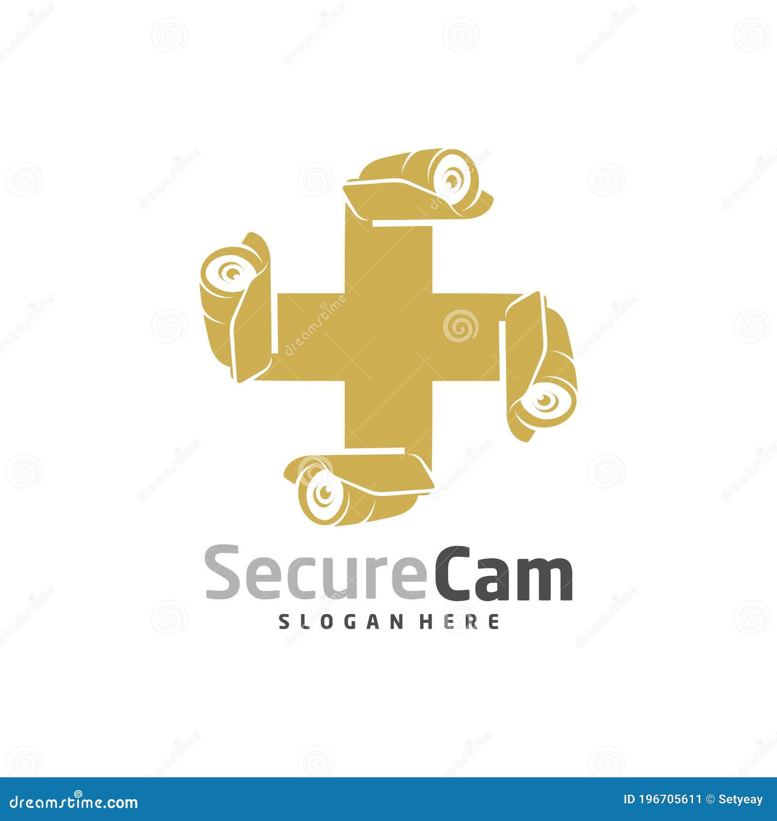 CCTV Camera with Plus Icon Logo Design Vector Template, Concept Symbol ...