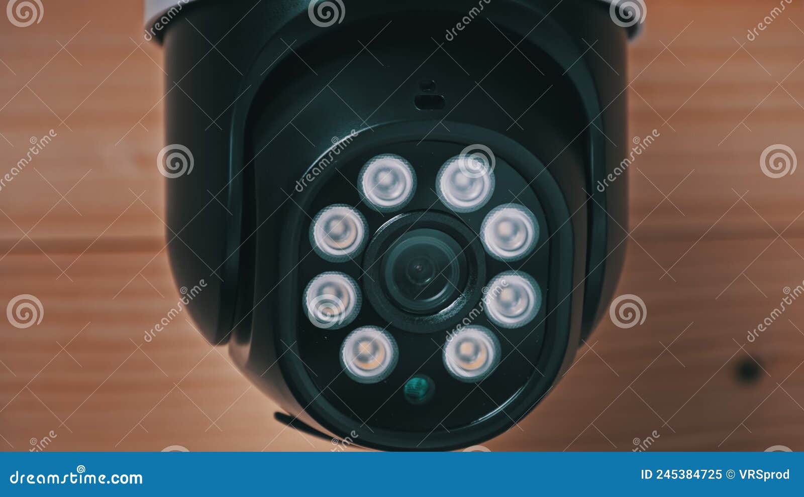 CCTV Camera Rotates and Follow the Object, Security Camera ...