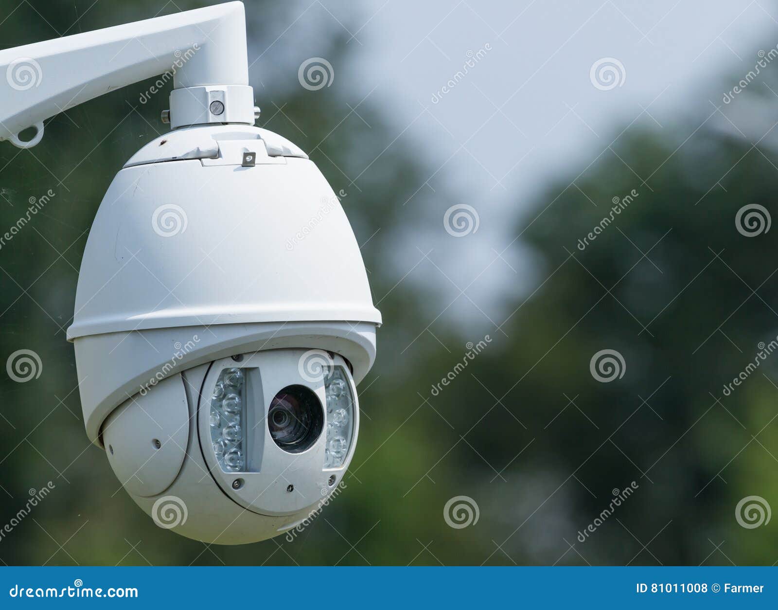 CCTV camera round stock photo. Image of video, looking - 81011008
