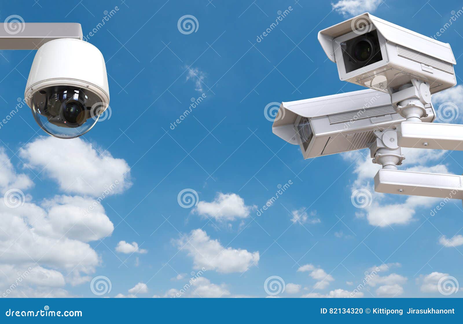 Cctv Camera or Security Camera on Blue Sky Background Stock Photo ... Cctv Camera or Security Camera on Blue Sky Background Stock Photo ...