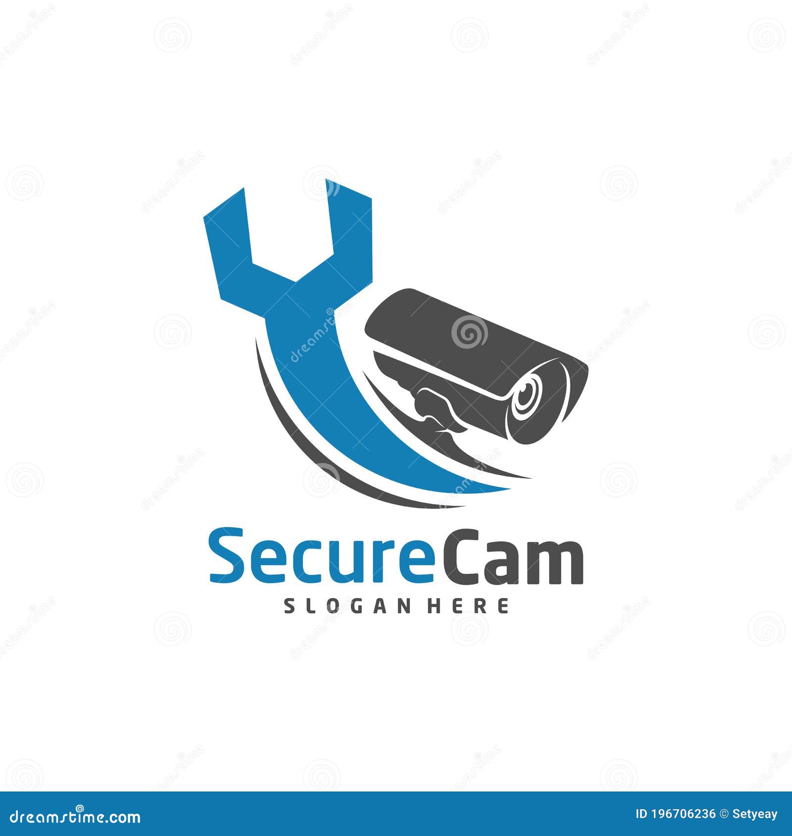 CCTV Camera with Service Icon Logo Design Vector Template, Concept ...