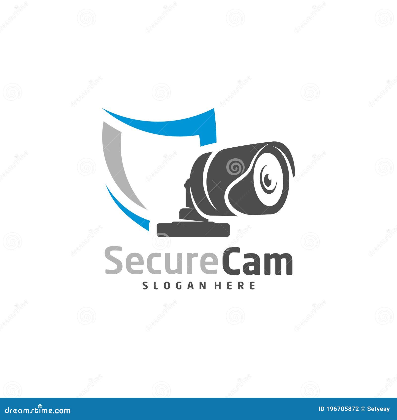 CCTV Camera with Shield Icon Logo Design Vector Template, Concept ...