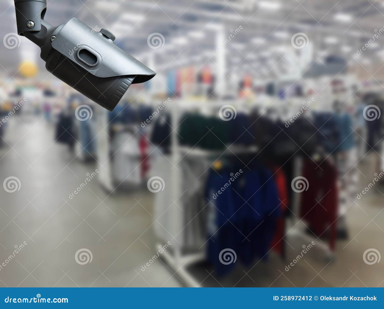 CCTV Camera Spy on the Shopping Mall. Stock Photo - Image of electronic ...