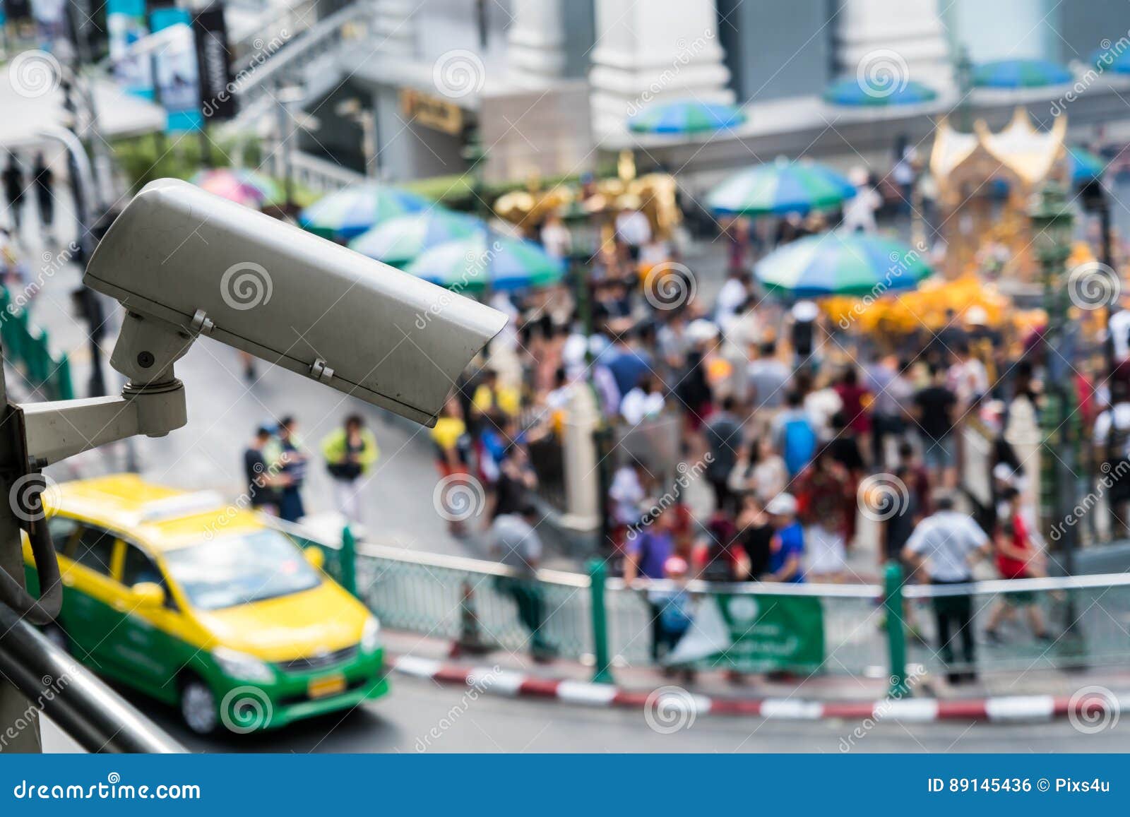 CCTV Camera Surveillance on the Big City Stock Photo - Image of cctv ...