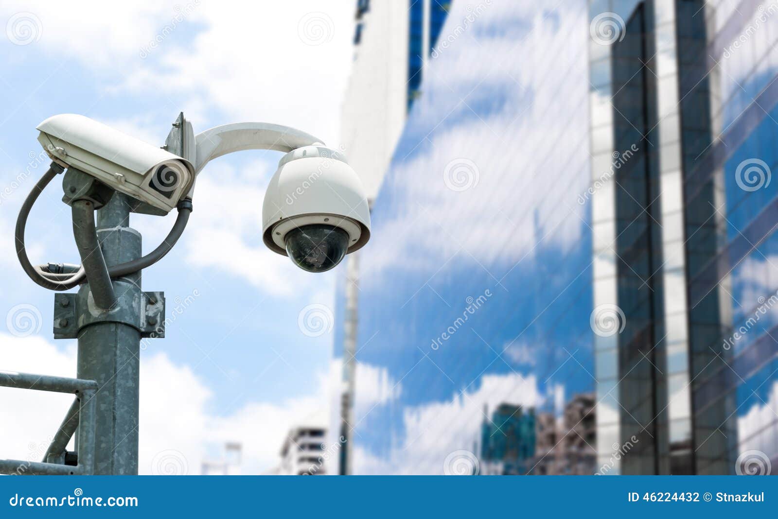 CCTV Camera stock photo. Image of monitor, property, lens - 46224432