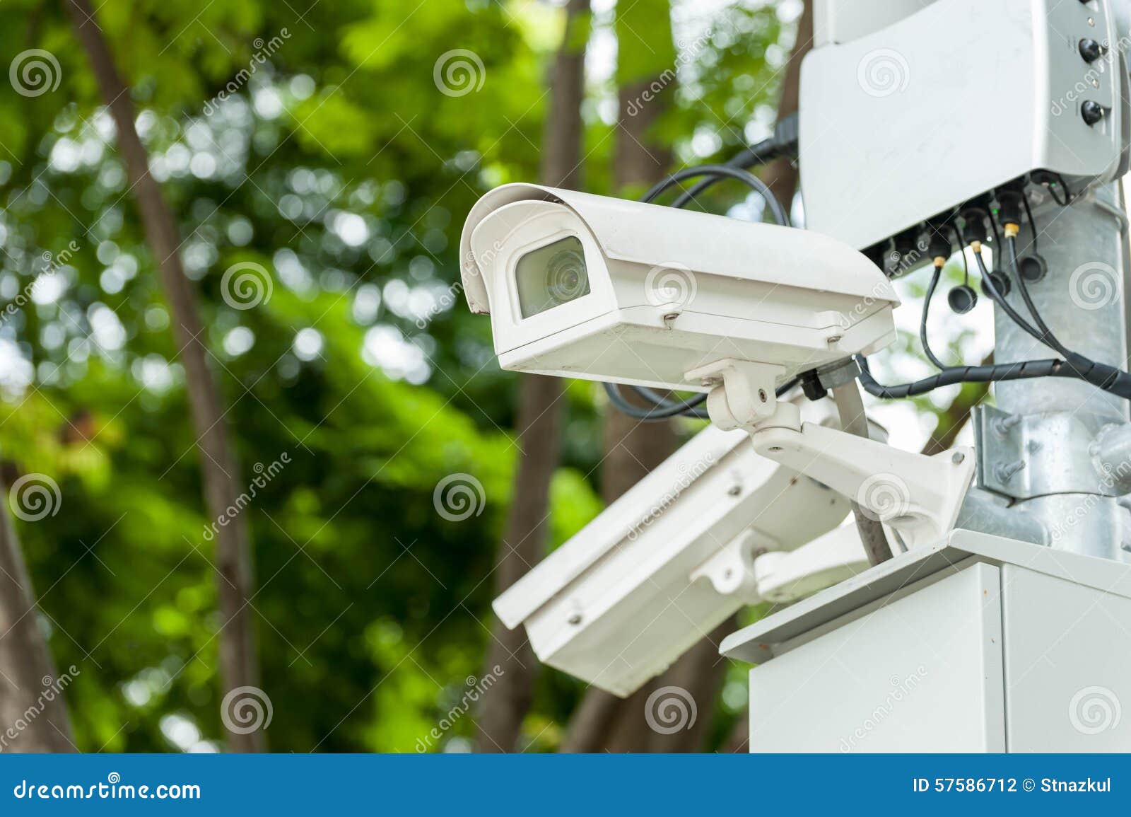 CCTV Camera or Surveillance Operating Stock Photo - Image of high ...