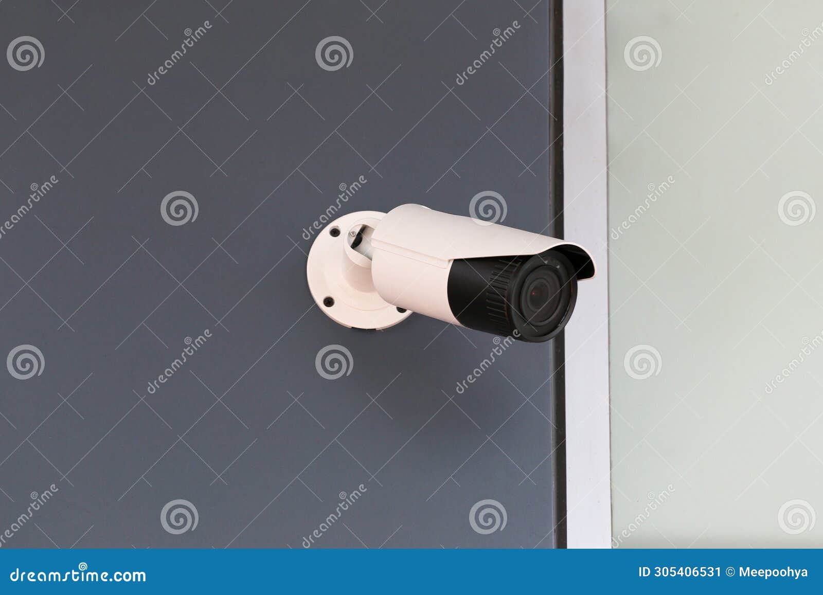 CCTV of CAMERA Tool Mounted on the Wall Stock Image - Image of ...