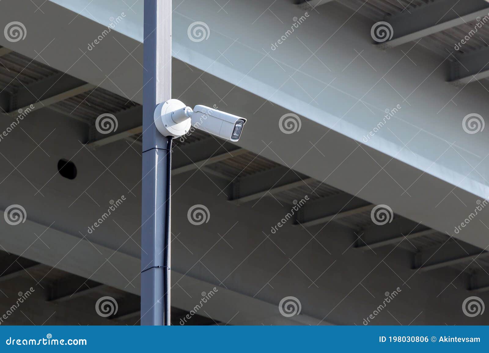 CCTV Camera Under the Bridge Stock Photo - Image of cctv, protection ...