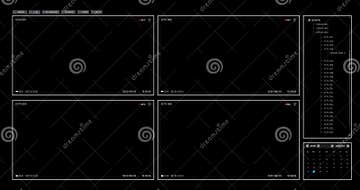 CCTV Camera User Interface Surveillance 001 Stock Vector - Illustration ...