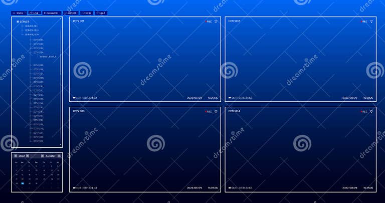 CCTV Camera User Interface Surveillance 005 Stock Vector - Illustration ...