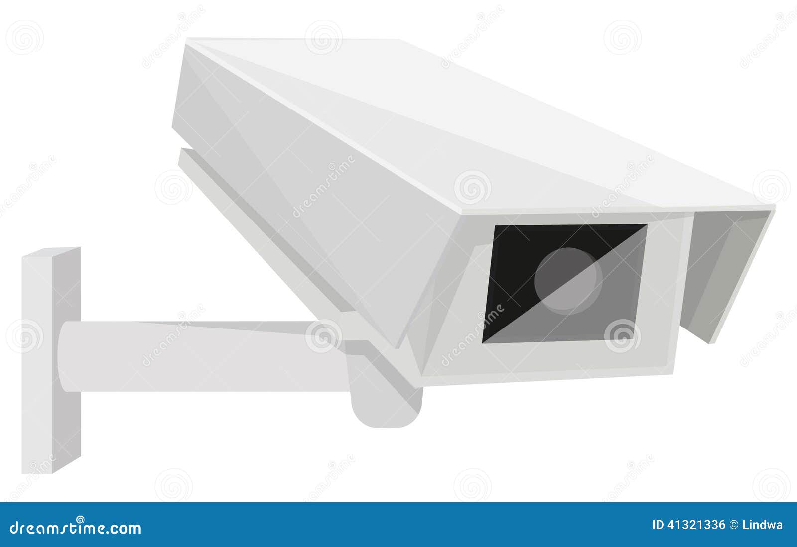 CCTV Camera Label.Black Video Surveillance Sign On White Background ...