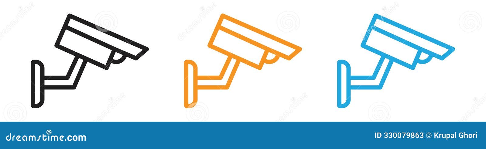 CCTV Camera Vector Logo Set Collection for Web App Ui Stock ...