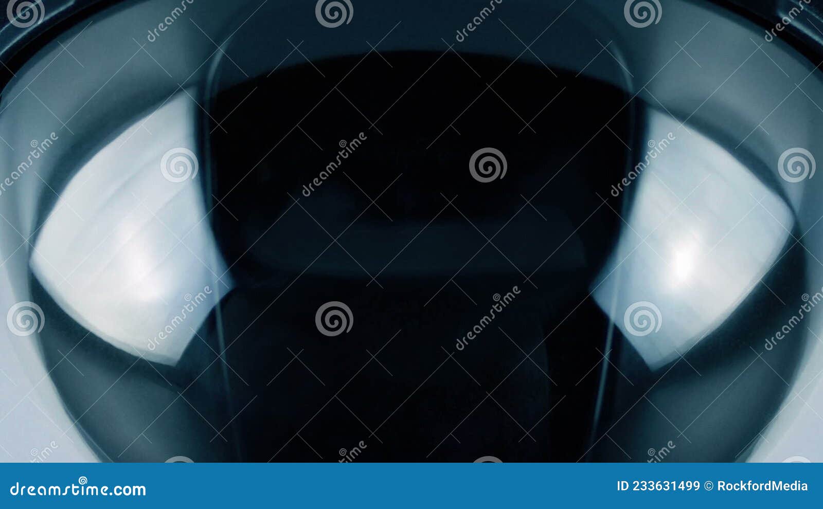 CCTV Dome Recording Red Light Closeup Loop Stock Video - Video of scary ...