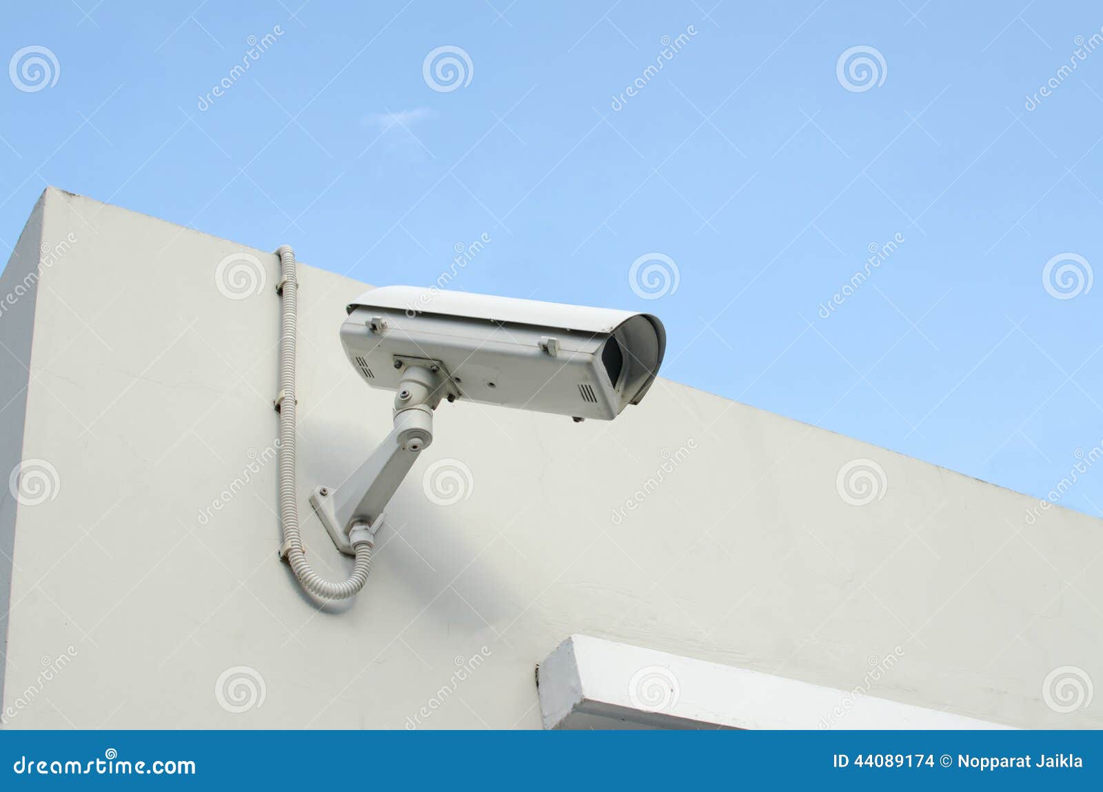CCTV Camera on a Wall Watch Rigth Stock Photo - Image of precaution ...