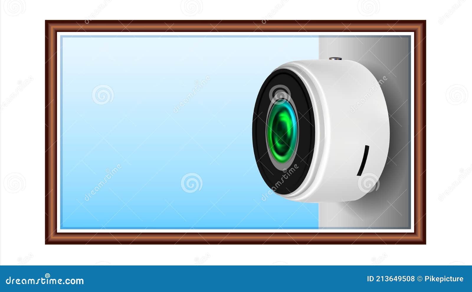 Cctv Camera on Warning Nameplate Poster Vector Stock Vector ...