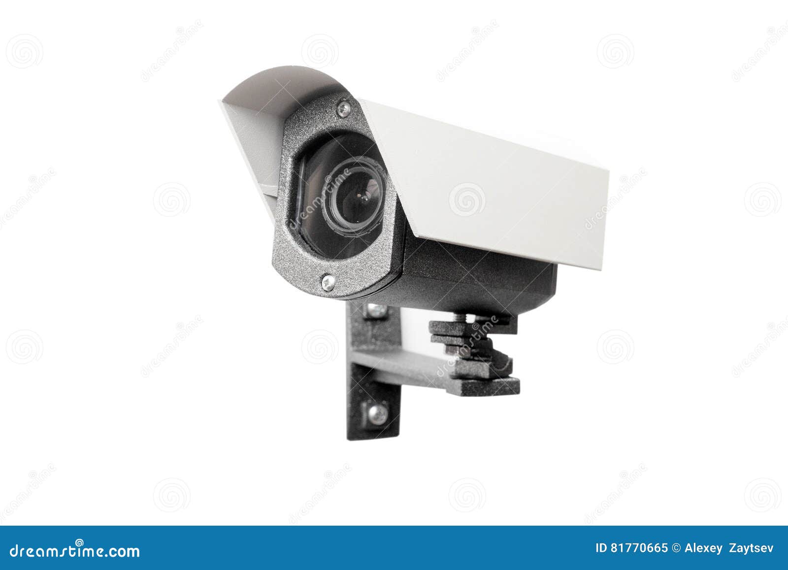 CCTV Camera on the White Background Stock Image - Image of white ...