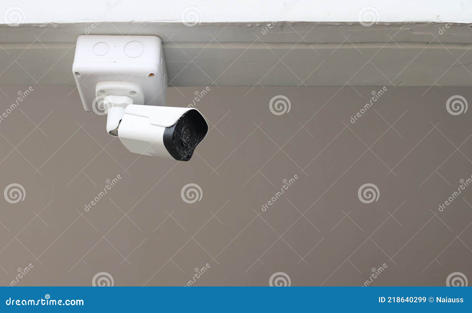 CCTV Cameras in the Building Stock Image - Image of look, ceiling ...
