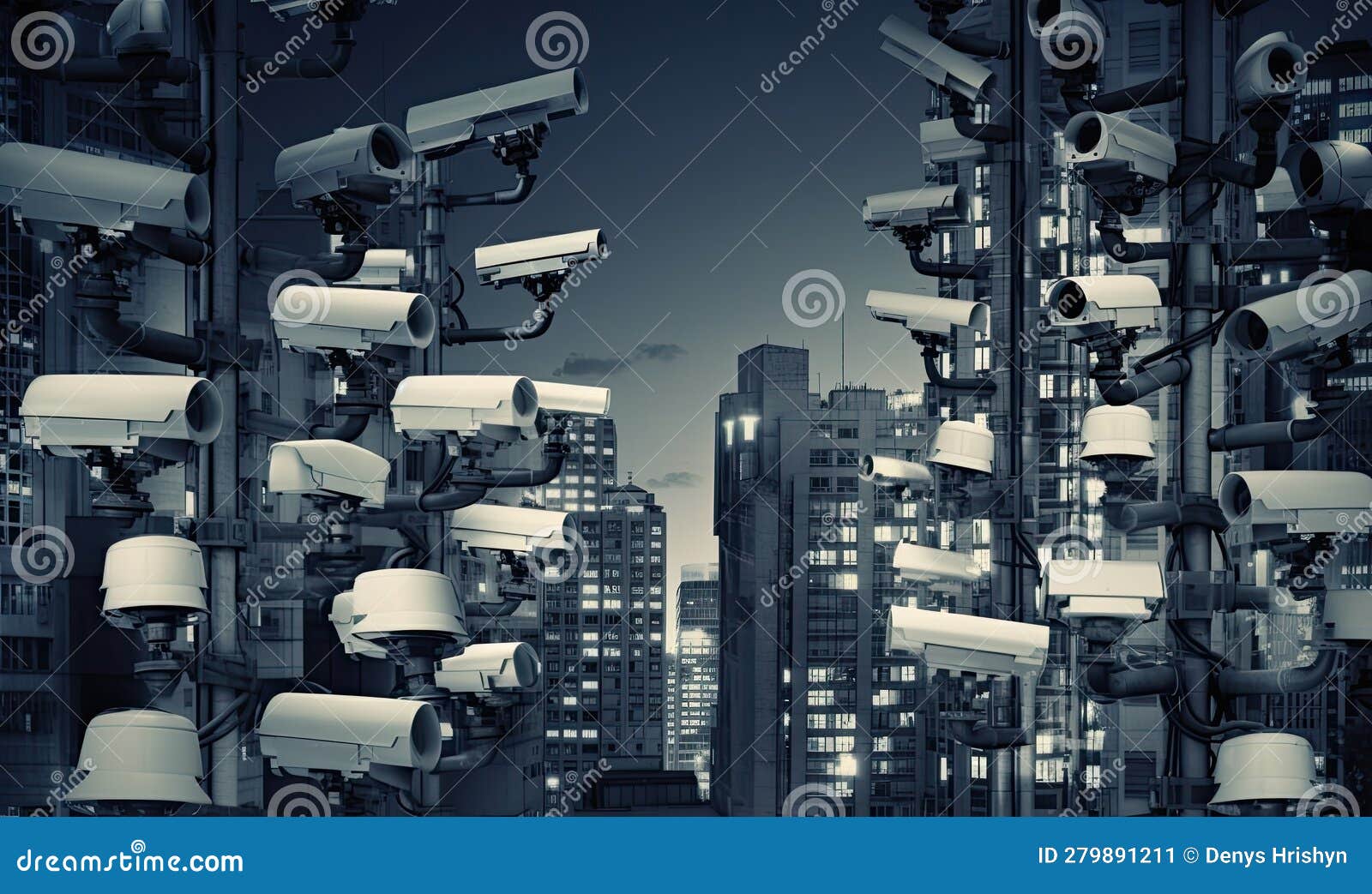 CCTV Cameras Keep an Eye on City Safety and Security Creating Using ...