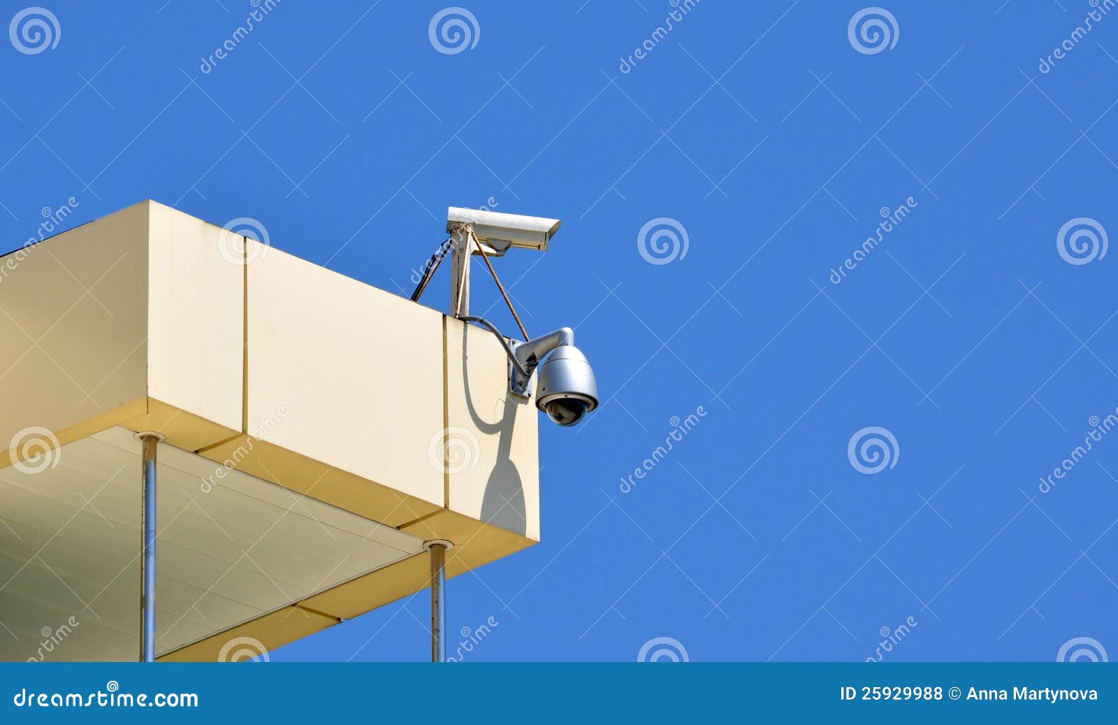 CCTV cameras on a top stock photo. Image of cctv, safety - 25929988