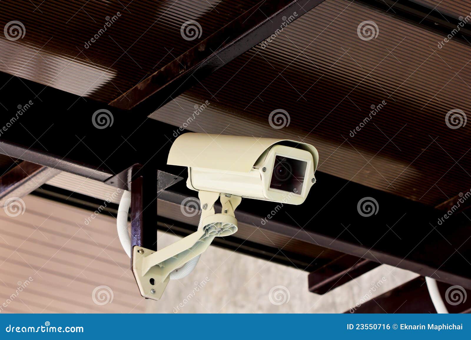 CCTV Cameras at Various Points Stock Photo - Image of industrial ...