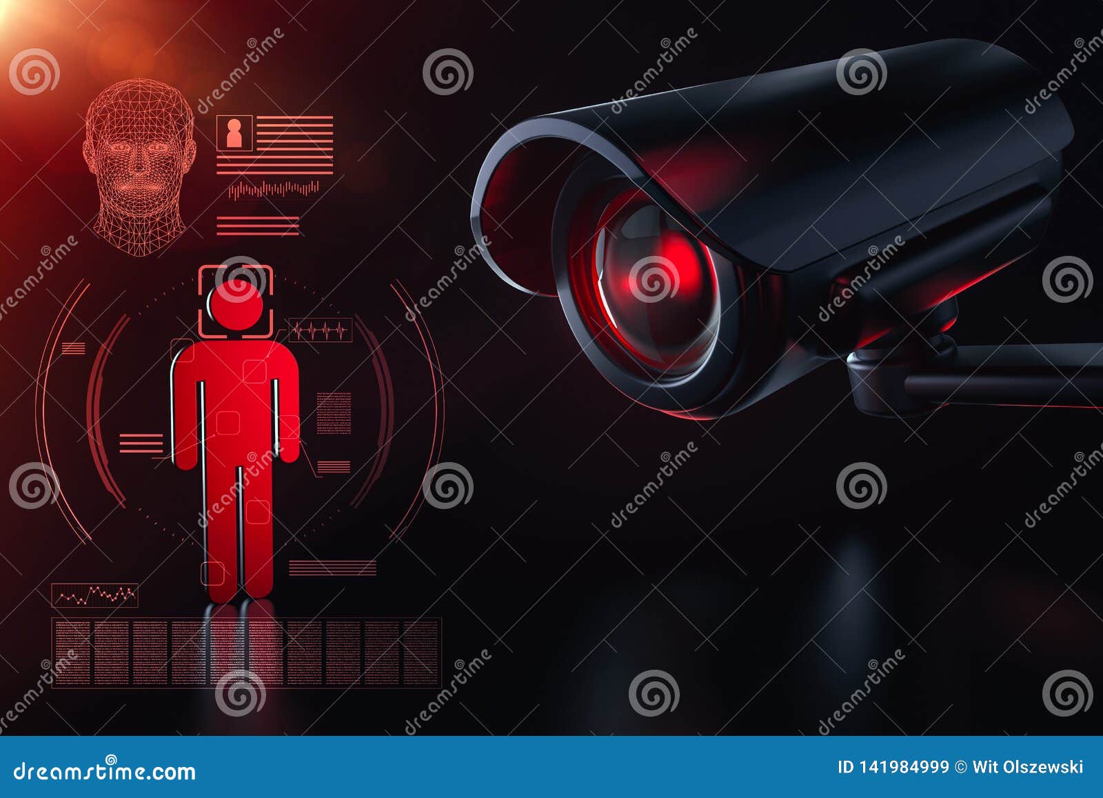 Cctv is Checking Information about Citizen in Surveillance Security ...