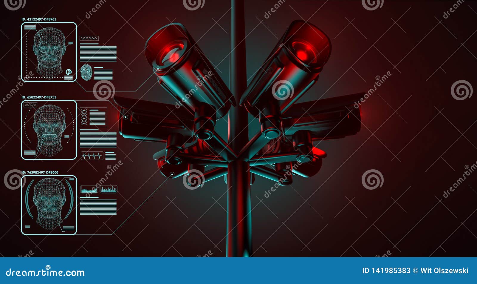 Cctv is Checking Information about Citizens in Surveillance Security ...