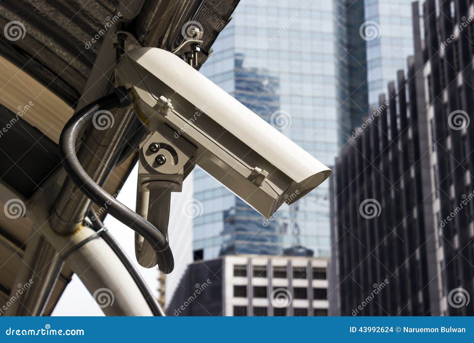CCTV in the city stock photo. Image of security, observe - 43992624