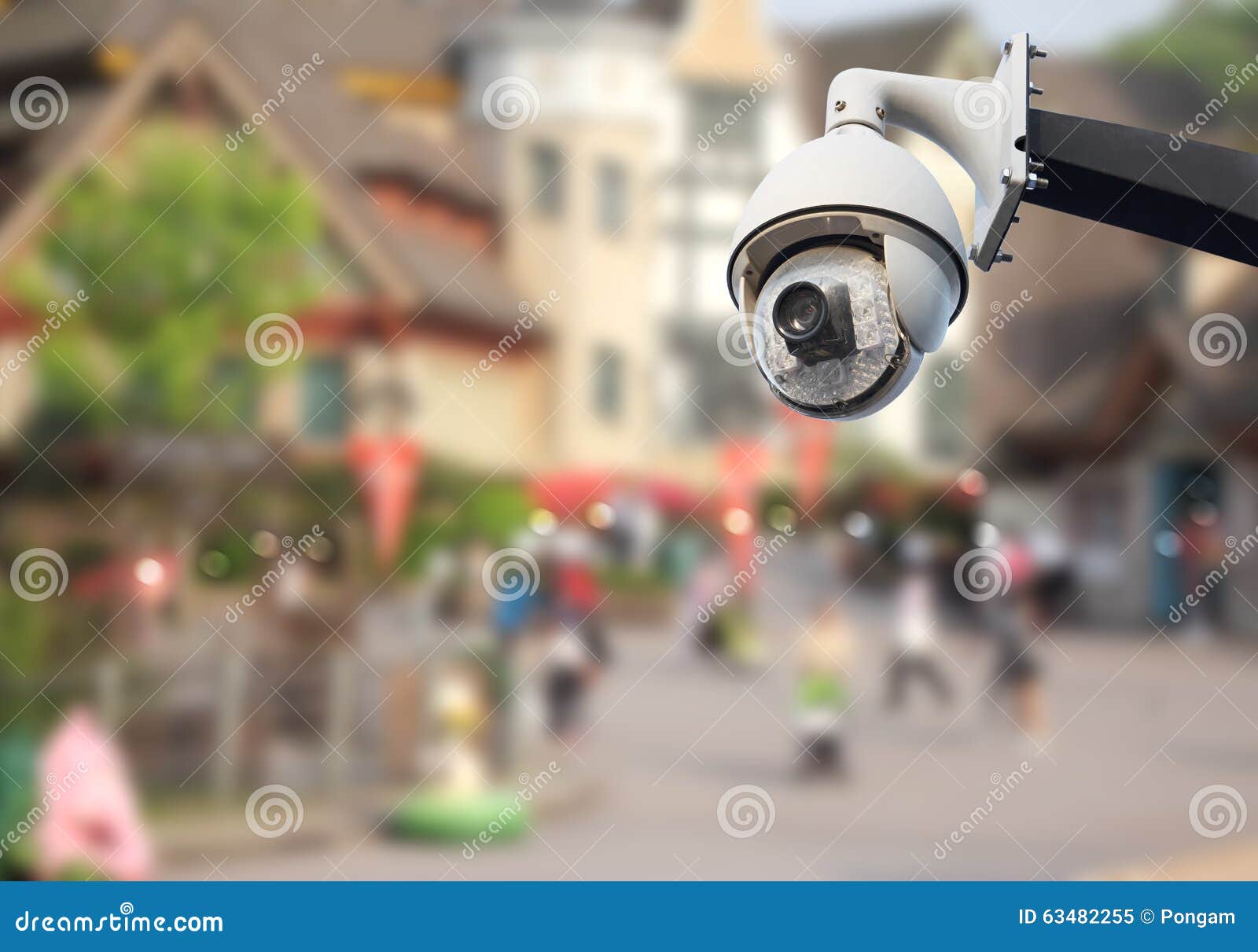 Cctv in city stock image. Image of watch, guard, defense - 63482255