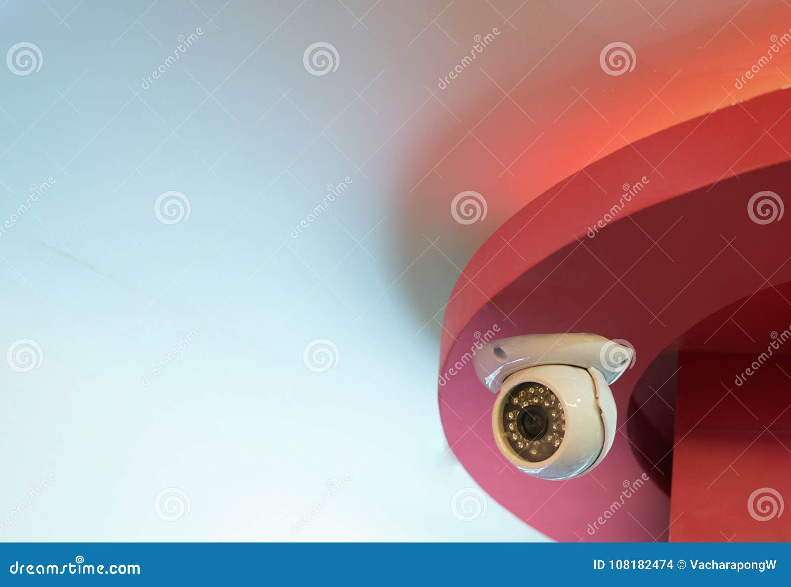 CCTV ,closed Circuit Interior Camera on Ceiling Stock Photo - Image of ...