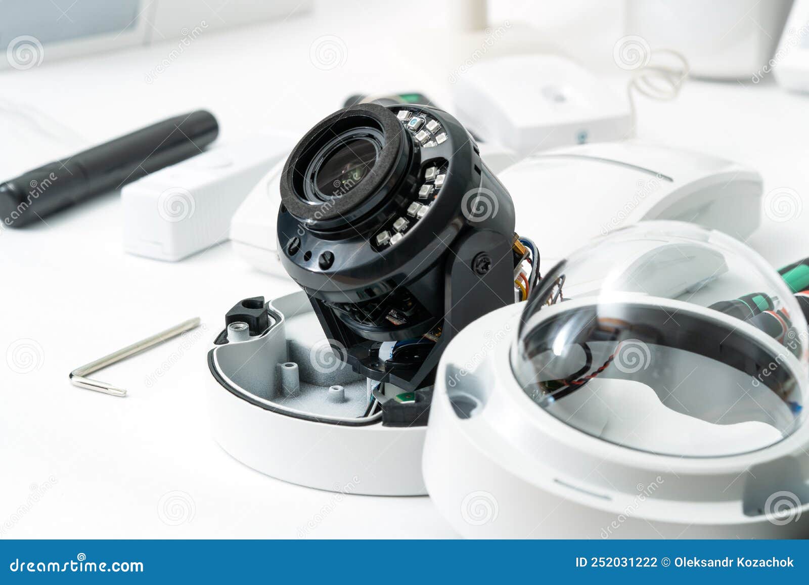 Cctv Diy Installation and Tools,take Me To Work, DIY. Stock Photo ...