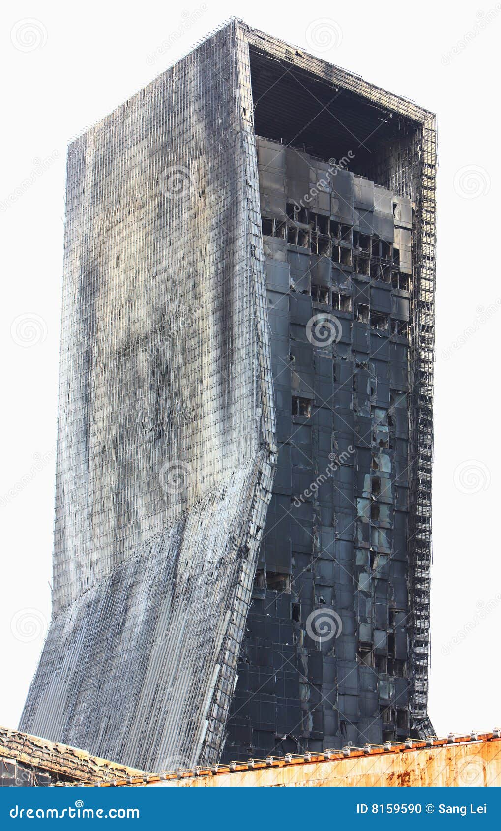 CCTV fire editorial image. Image of fire, modern, buildings - 8159590