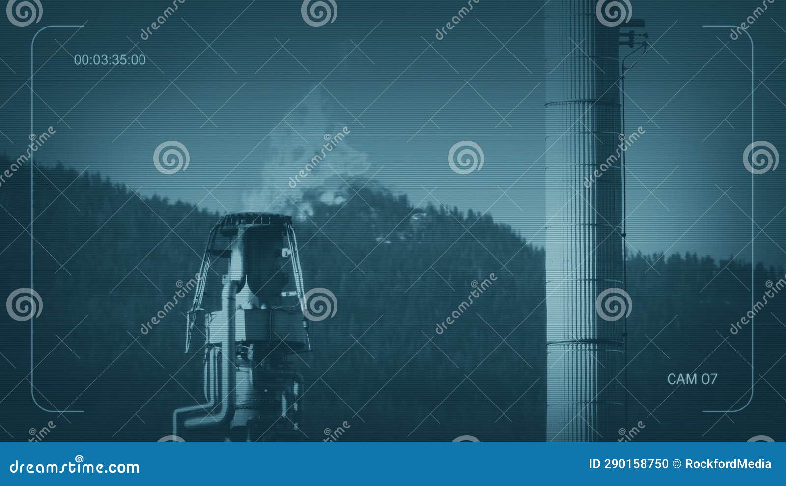 CCTV Gas Burning Off at Refinery Stock Footage - Video of protection ...