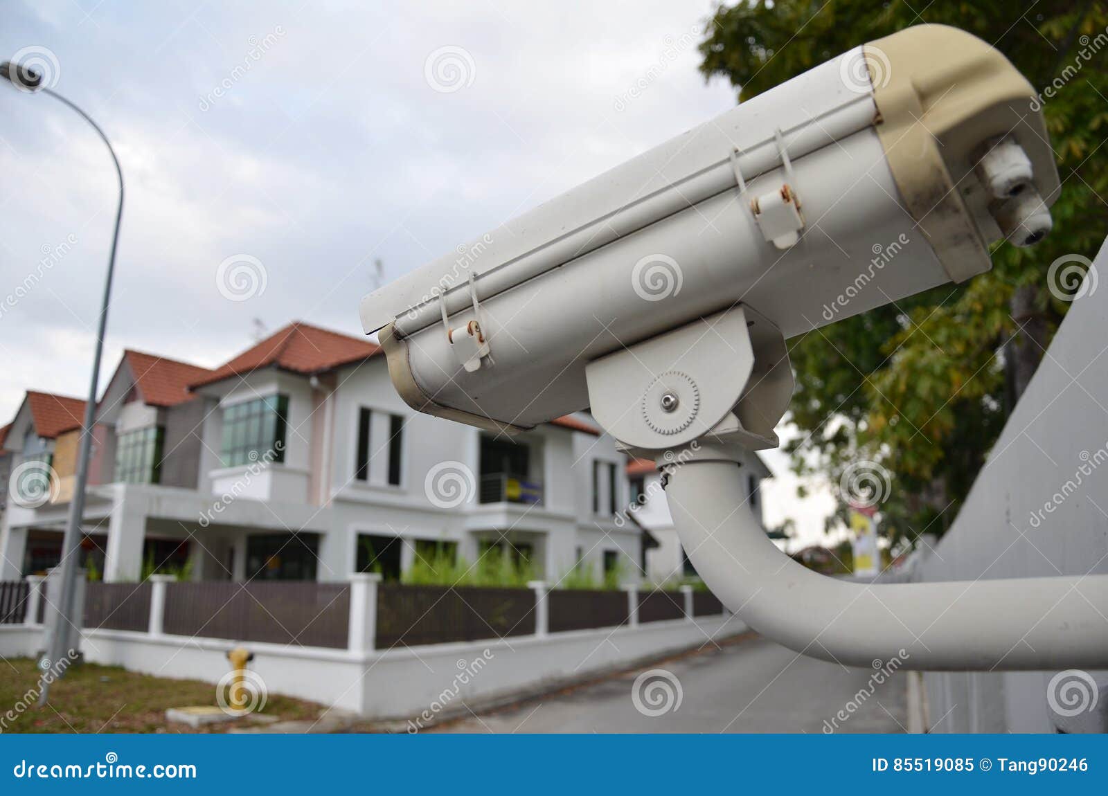 CCTV Home camera security stock image. Image of house - 85519085