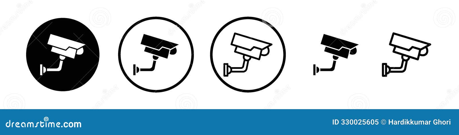 The Cctv Icon. Camera And Surveillance, Security, Observation Symbol ...