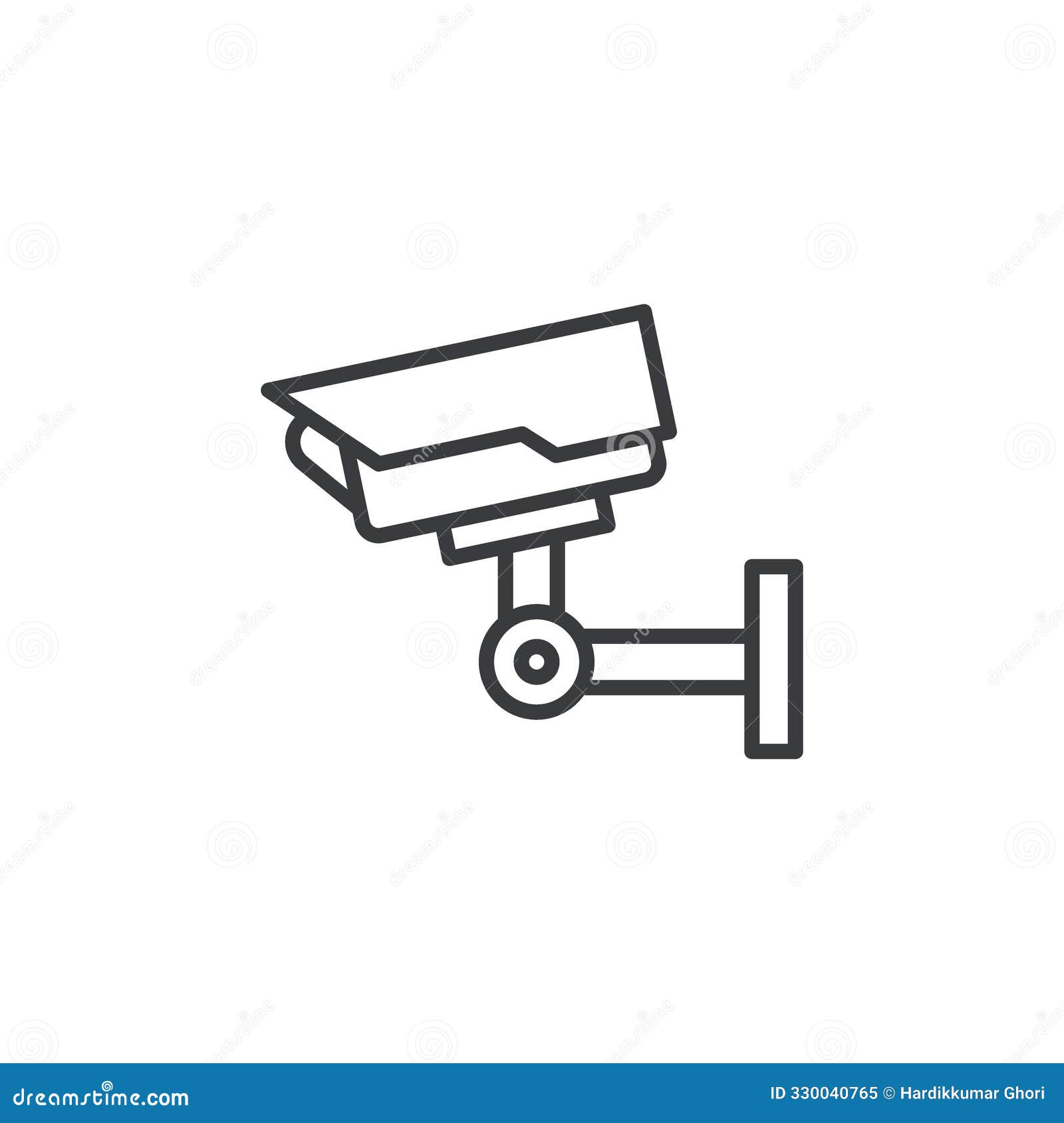 The Cctv Icon. Camera And Surveillance, Security, Observation Symbol ...